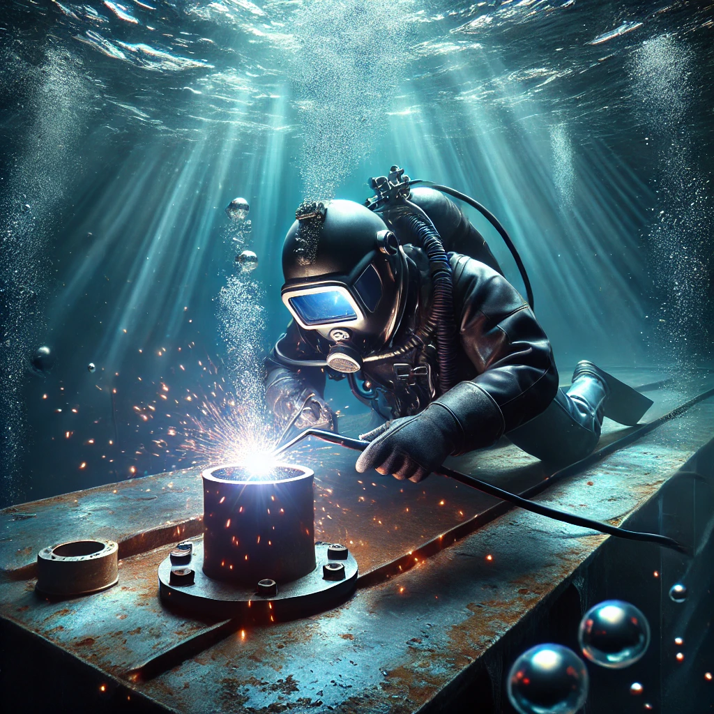 Commercial Underwater Welding or Hyperbaric Welding